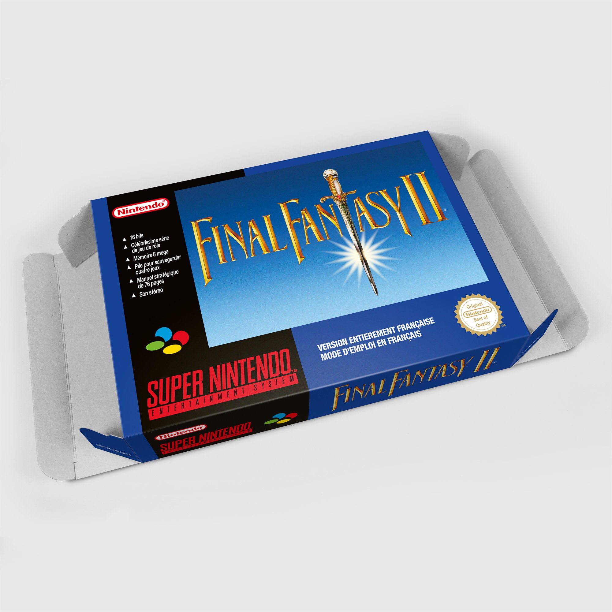 SNES Box: Final Fantasy II fra-custom - Etsy