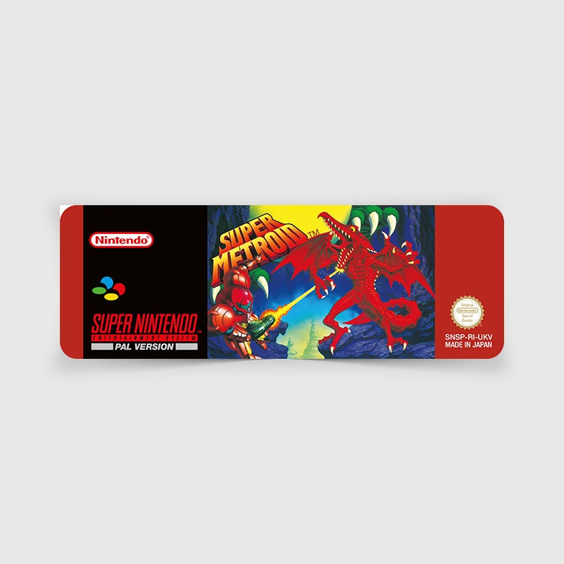 SNES Label: Super Metroid - Etsy