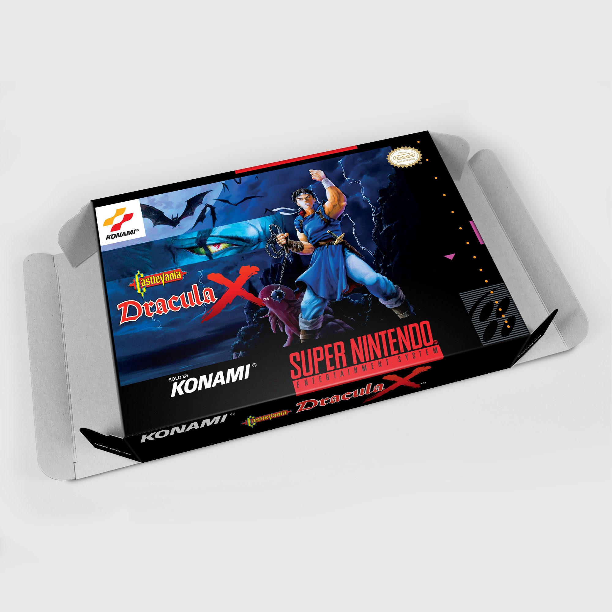 SNES Box: Castlevania Dracula X USA - Etsy