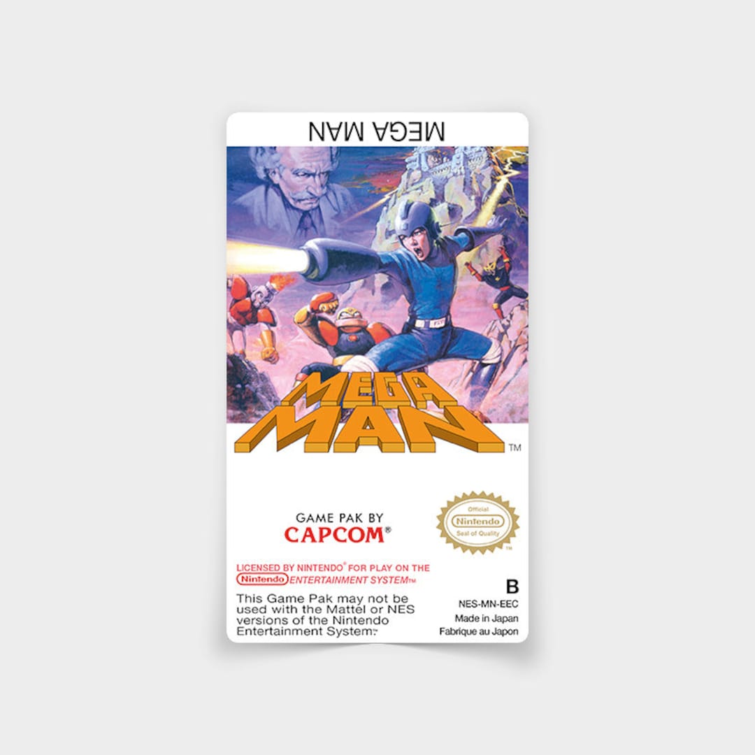 NES Label: Mega Man - Etsy