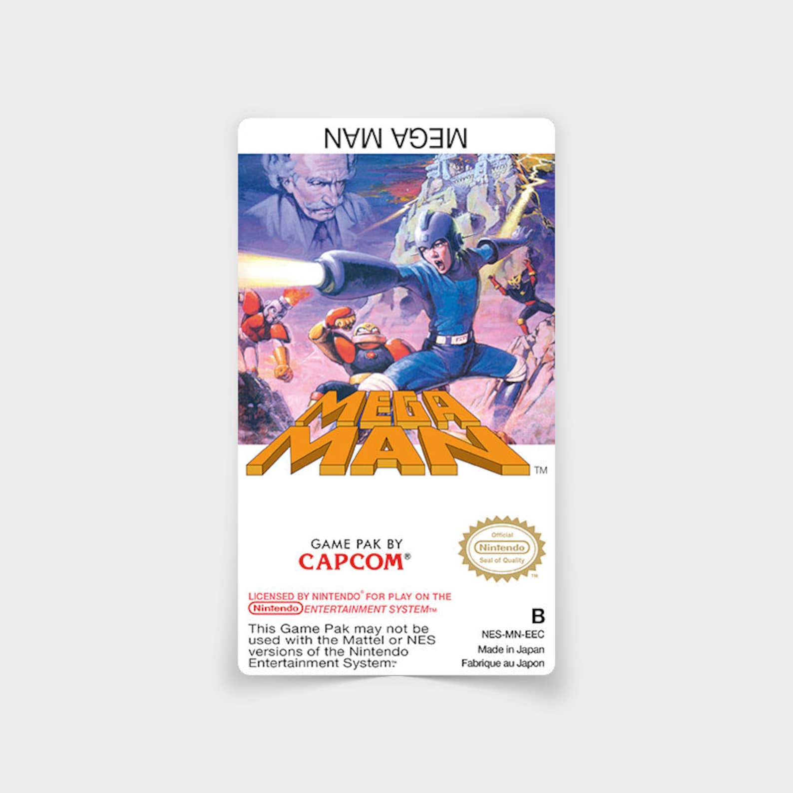 NES Label: Mega Man - Etsy