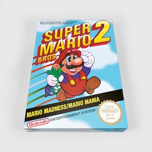 NES Box: Super Mario Bros. 2 [FAH] - Etsy