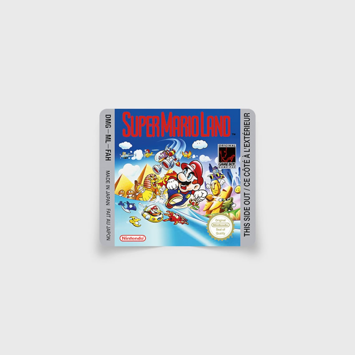 Game Boy Label: Super Mario Land - Etsy