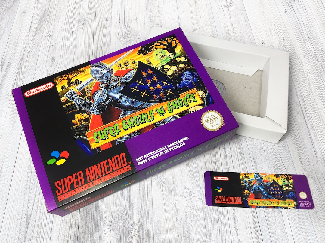 SNES Box: Super Ghouls'n Ghosts - Etsy
