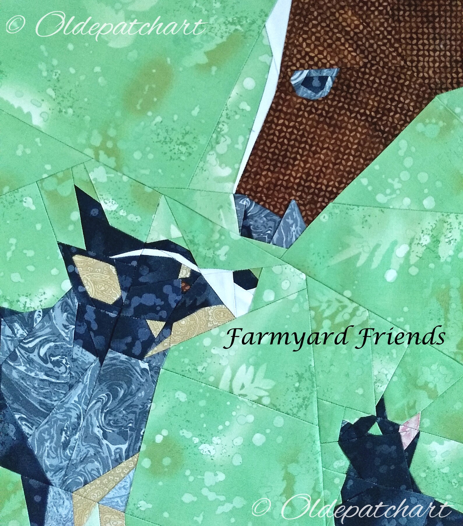 Farmyard Friends Foundation Paper Piecing Pattern - Etsy