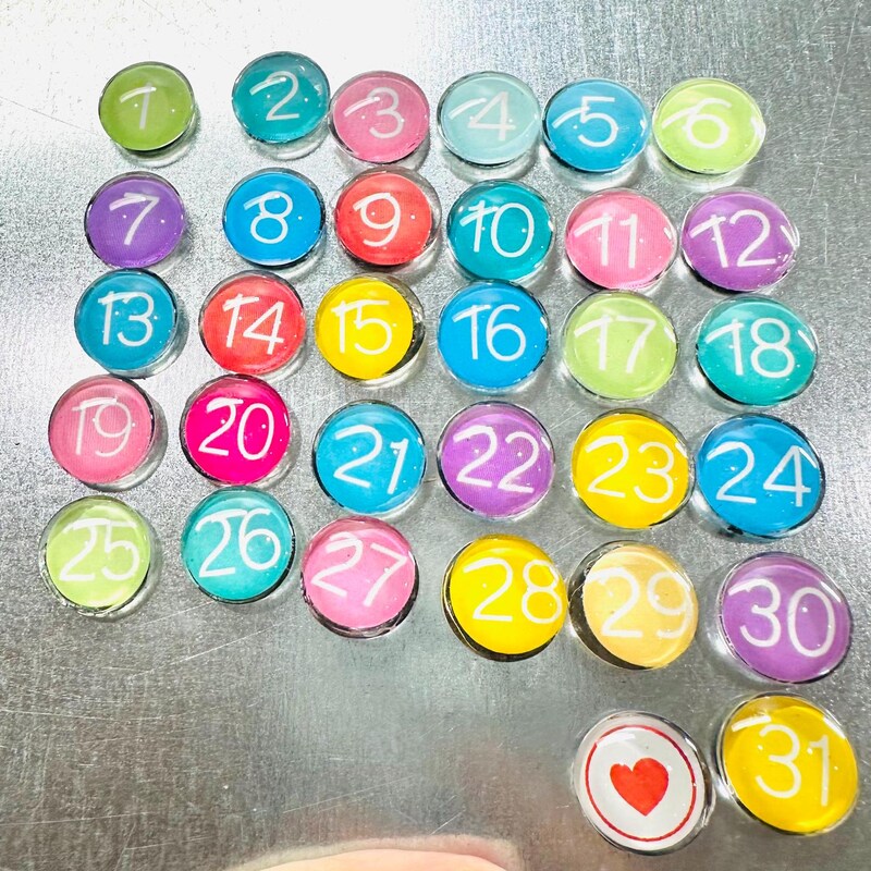 Number Magnets - Etsy