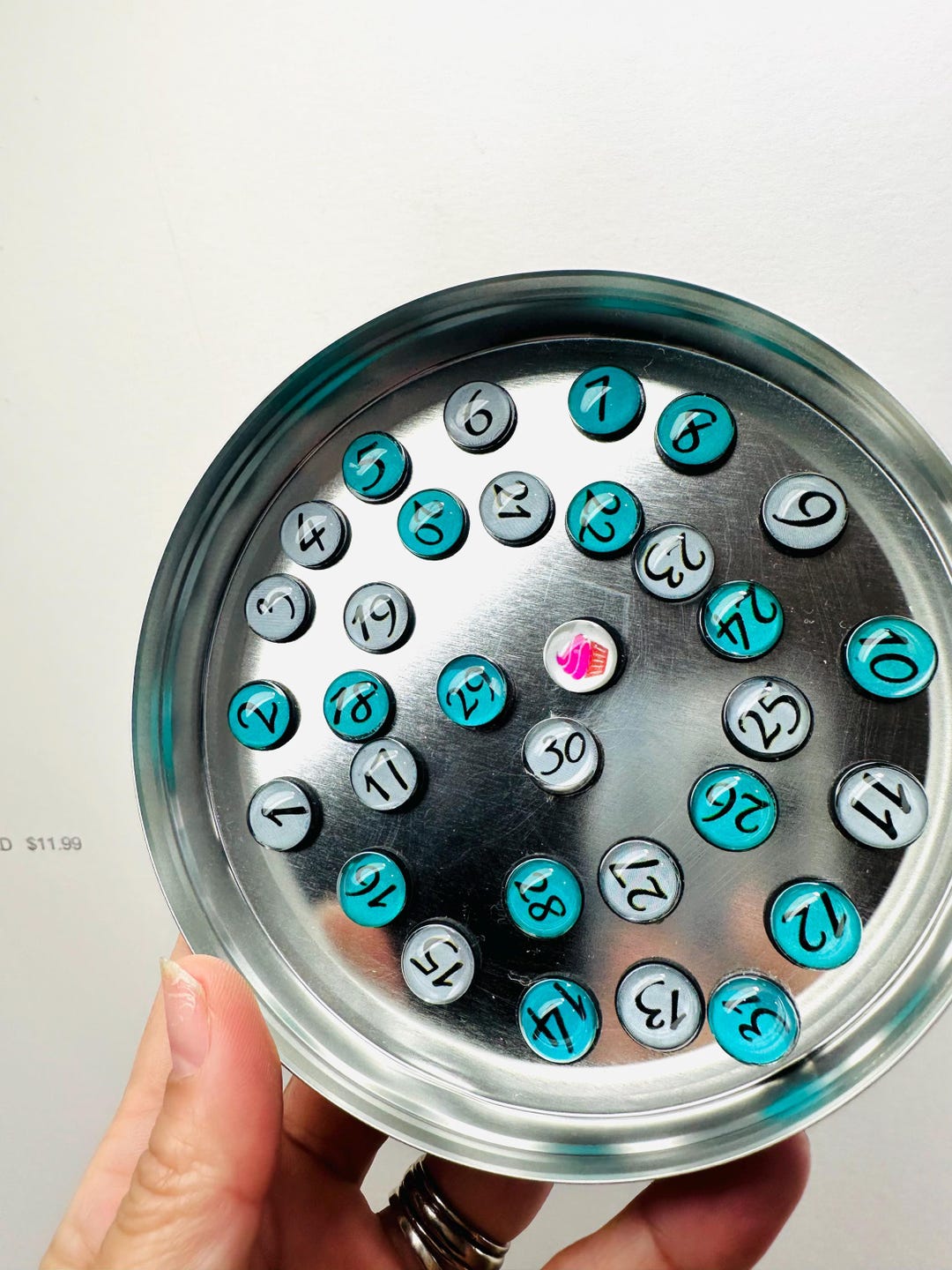 Whiteboard Magnets Numbers for Dry Board Calendar Magnets Numbers Teal ...