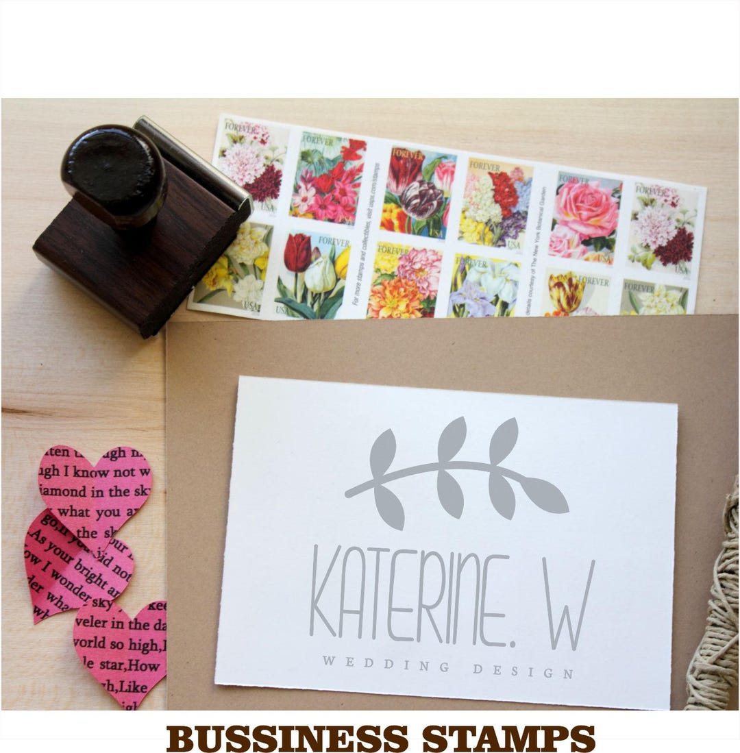 Custom Rubber Stamp 2 Inch Logo Stamp, Your 'logo Design' Stamp ...