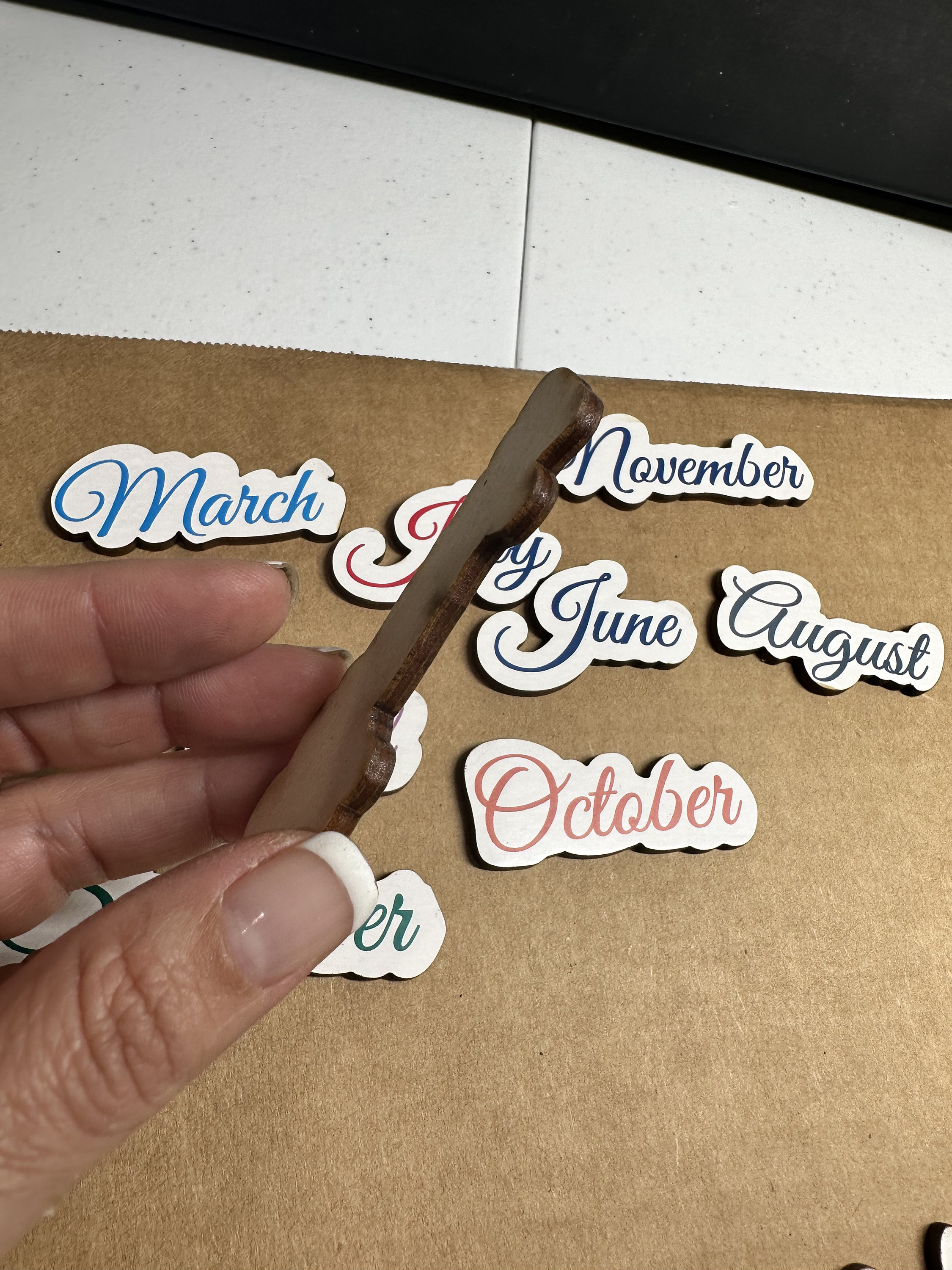 Months Magnets for Wall Calendar Rainbow Color Planner Months - Etsy