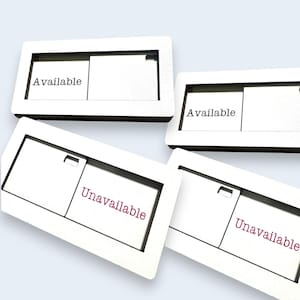Available Unavailable Door Sign - Etsy