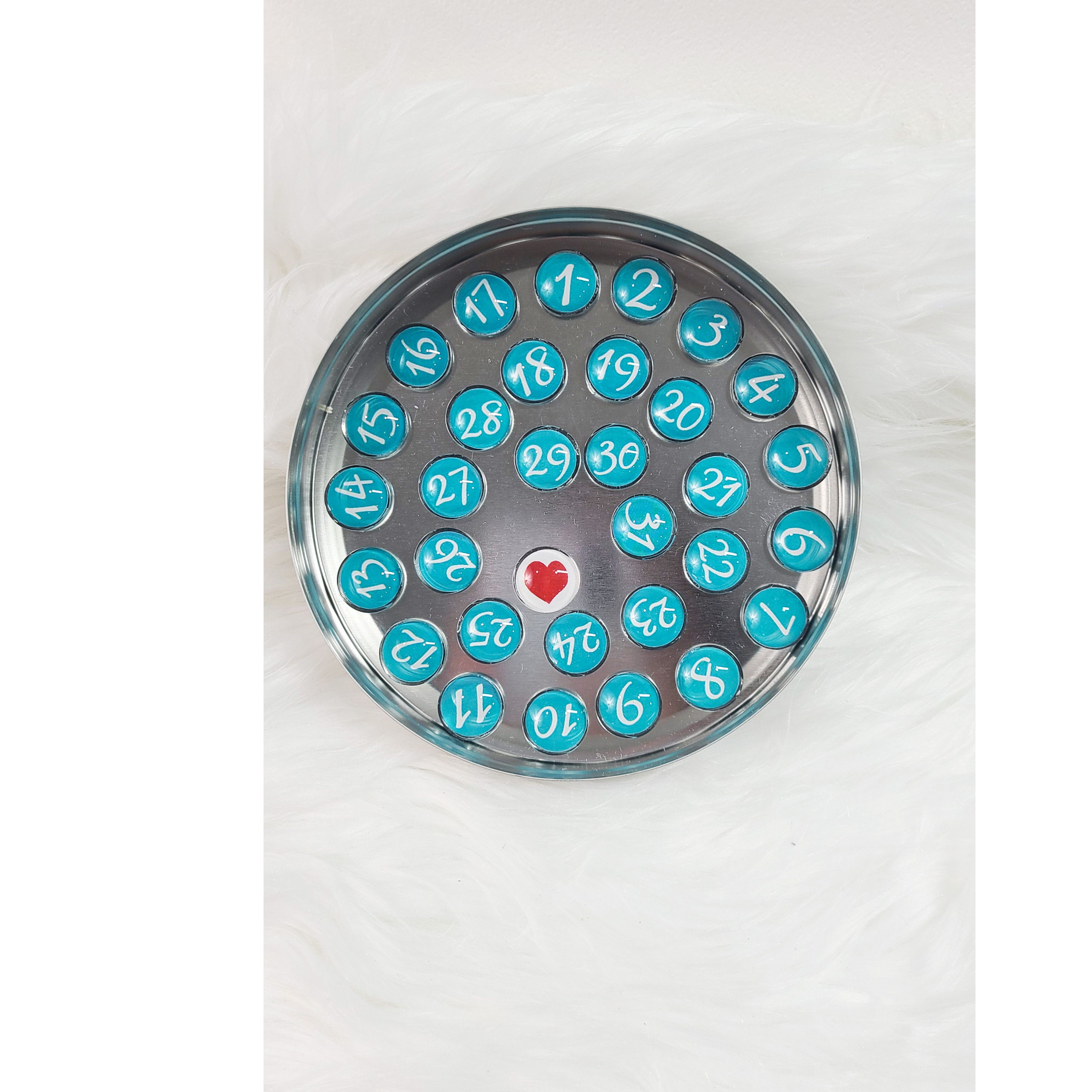 Teal Calendar Magnet Set – Numbers 1–31 Planner Accessories - Etsy
