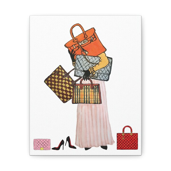 Canvas Handbag - Etsy