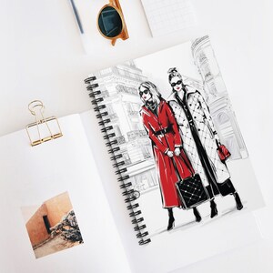 Fashion Girls Shopping Ruled Lined Spiral Notebook - Etsy