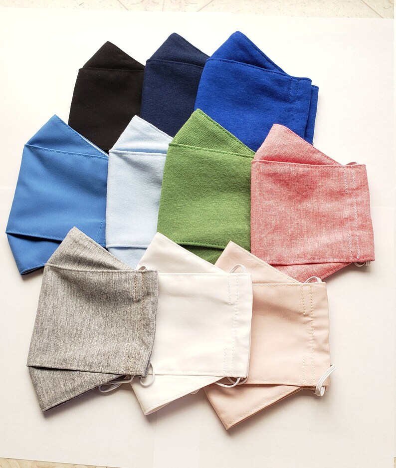 NEW Adult Men Women Plain Face Masks Special Design Full - Etsy