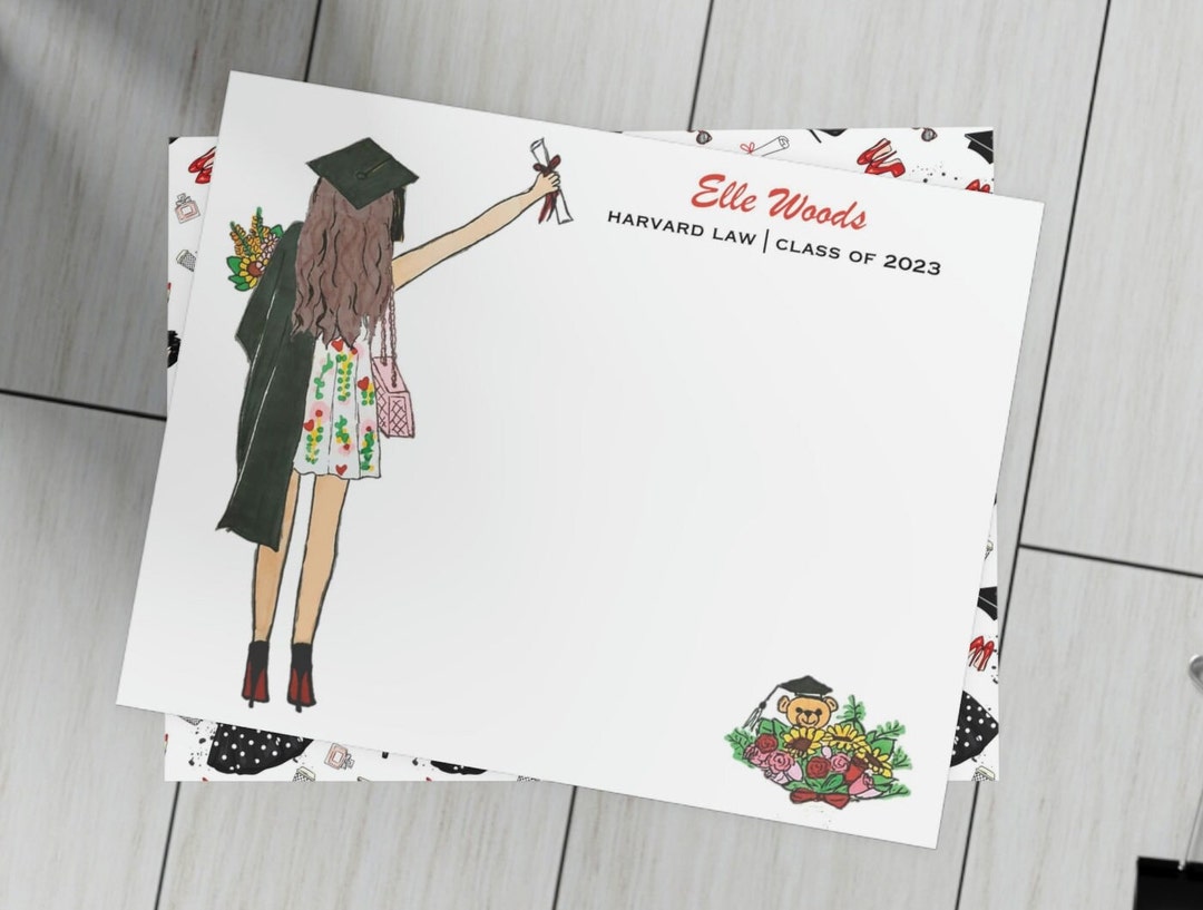 Personalized Graduation Cards Graduation Gifts Stationery Custom Cap ...