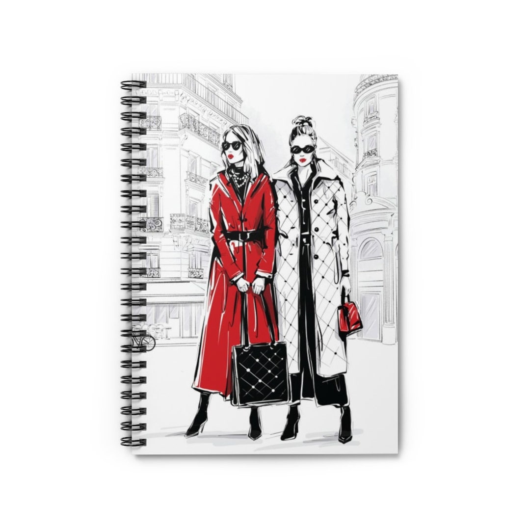 Fashion Girls Shopping Ruled Lined Spiral Notebook - Etsy