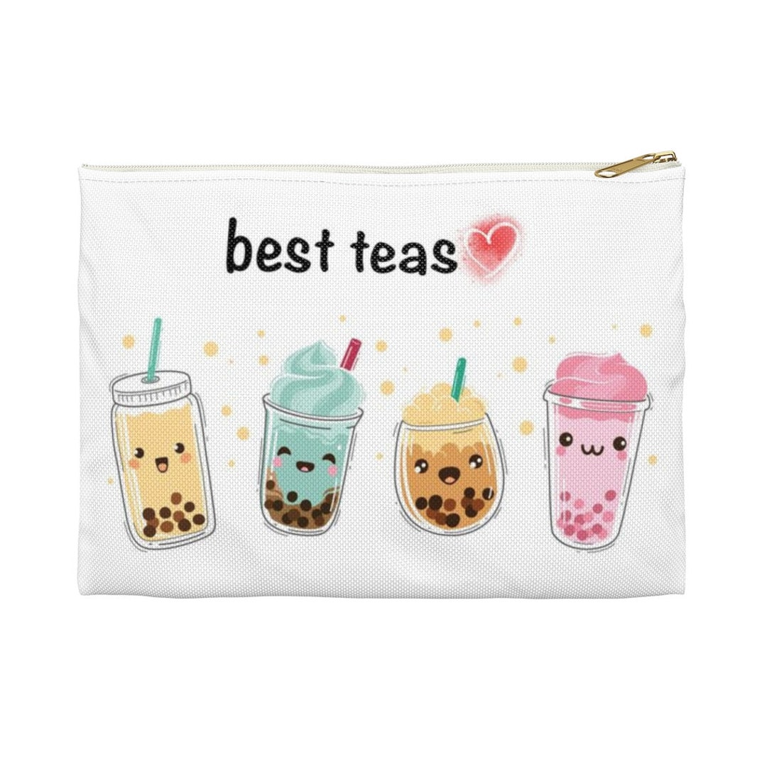 Bubble Tea Boba Pencil Accessory Pouch - Double Sided! Best Teas Zipper ...