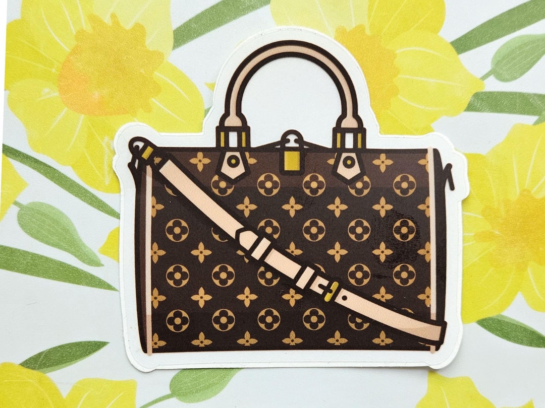 Handbag Vinyl Sticker | Transparent Brown Fashion Purse Waterproof ...