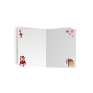 Fashion Girl Christmas Tree Cards 4 Sided Fashionista Holiday Greeting ...