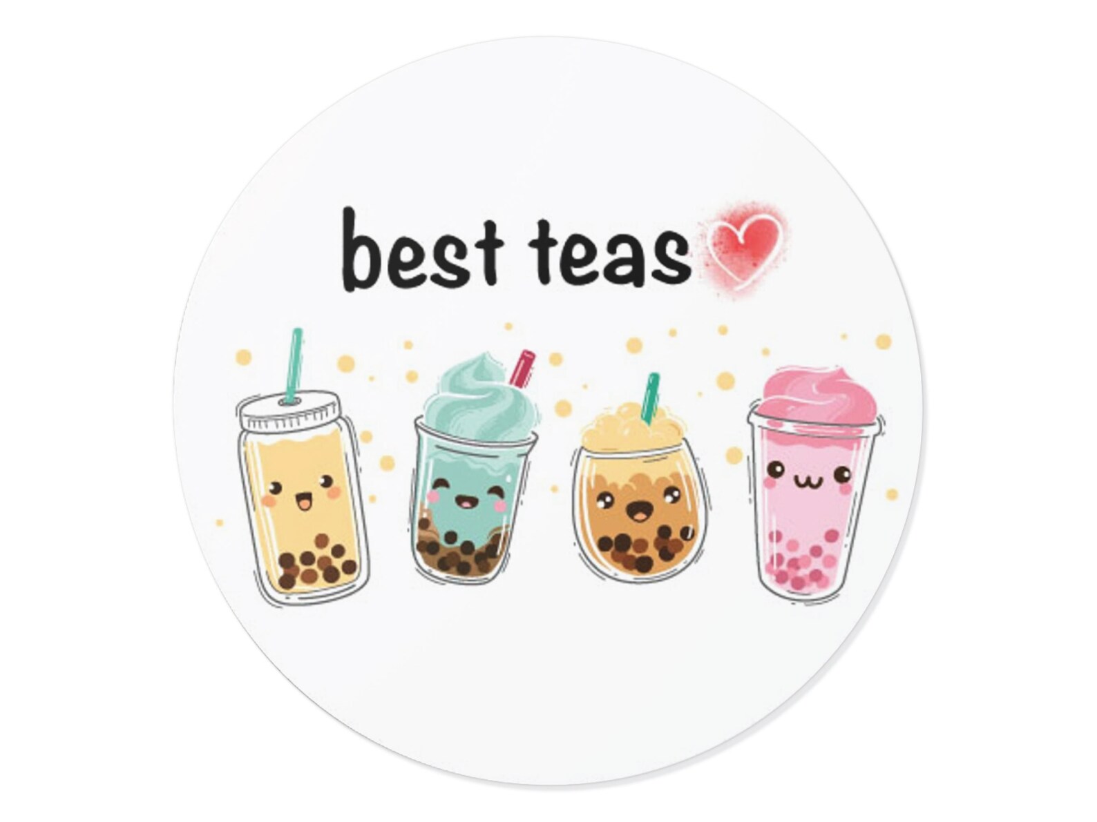 Bubble Tea Vinyl Stickers Best Teas Boba Tea Stickers Thick - Etsy