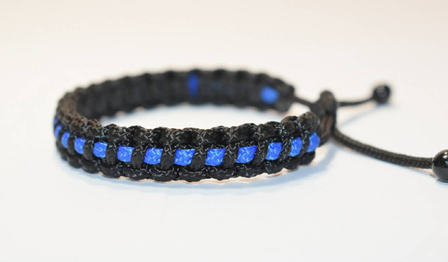 Police Thin Blue Line Bracelet Police Bracelet Thin Blue - Etsy