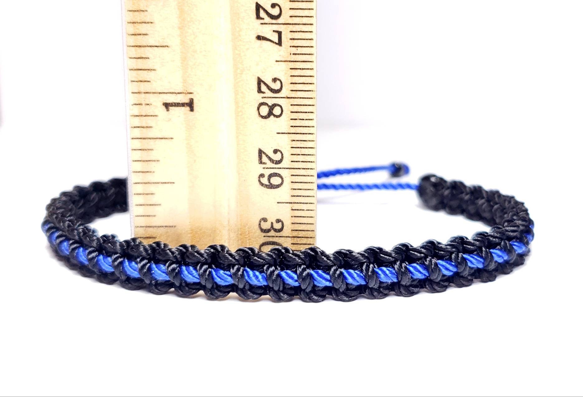 Thin Blue Line Police Bracelet New Police Bracelet Thin Blue - Etsy