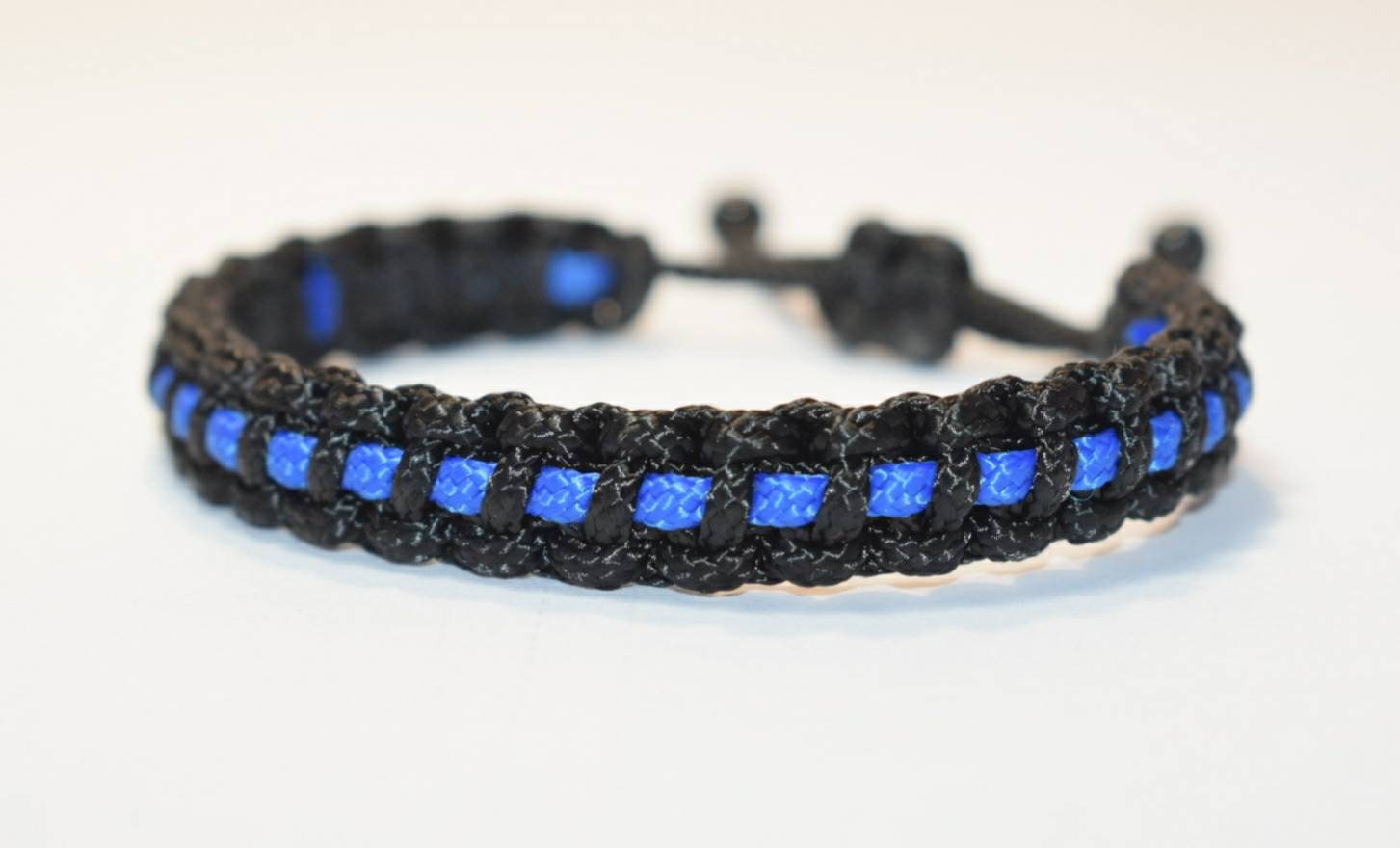 Police Thin Blue Line Bracelet Police Bracelet Thin Blue - Etsy