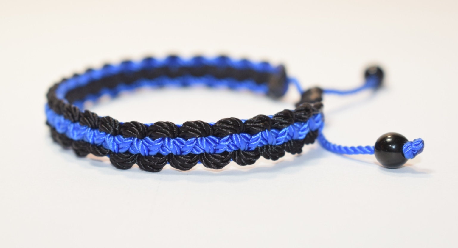 Thin Blue Line Bracelet Police Bracelet Thin Blue Line - Etsy
