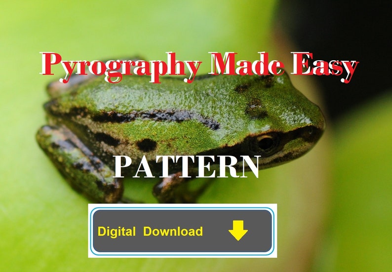 Papific Tree Frog Pyrography Pattern Wood Burning Pattern - Etsy