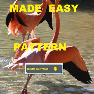 Pink Flamingos Pyrography Pattern Wood Burning Pattern Digital Download ...