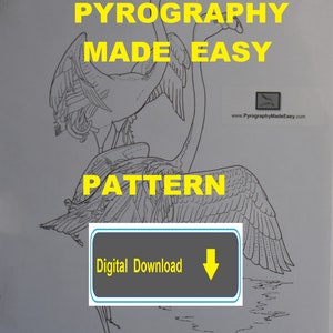 Pink Flamingos Pyrography Pattern Wood Burning Pattern Digital Download ...