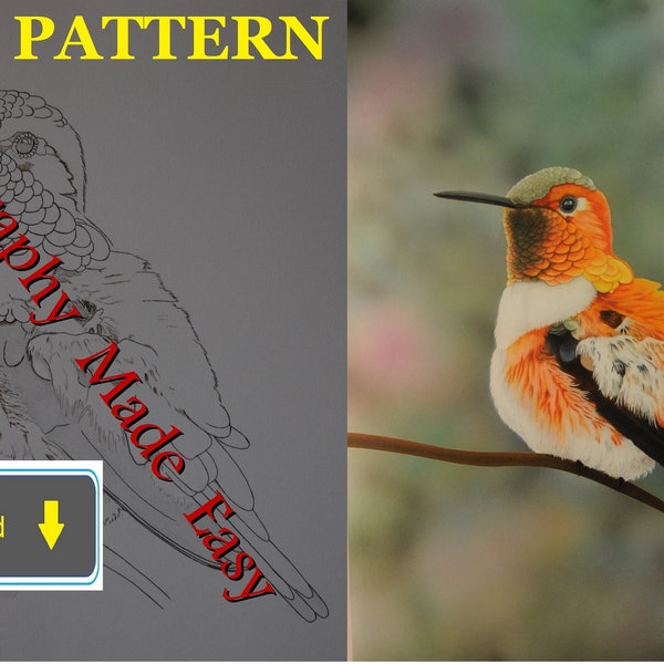 Hummingbird Wood Pattern - Etsy