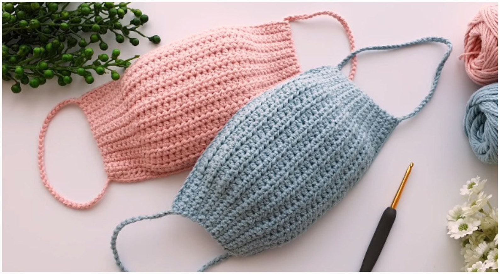 Handmade Reusable Crochet Face Masks. - Etsy