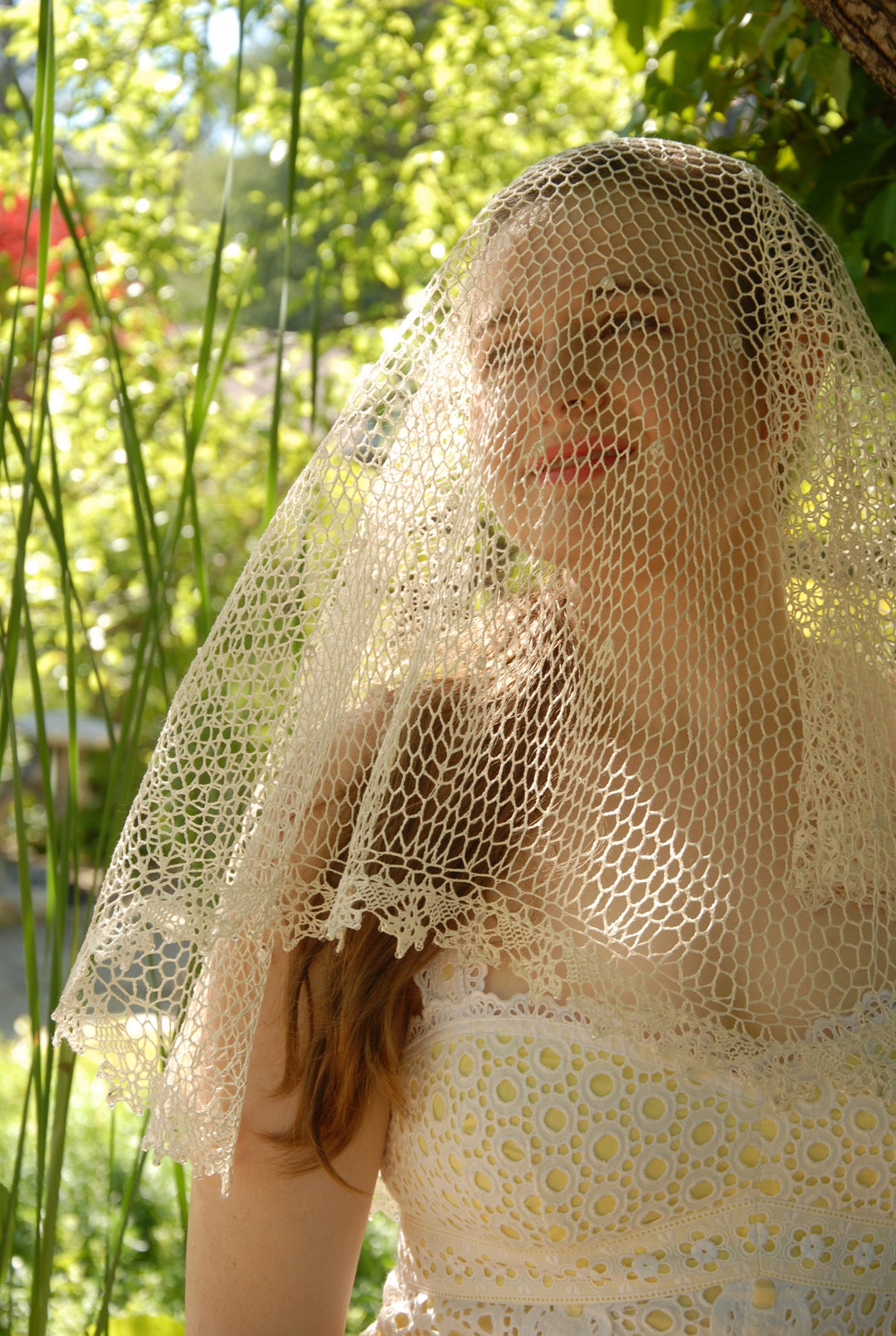 Hand Crocheted Heirloom Lace Veil - Etsy