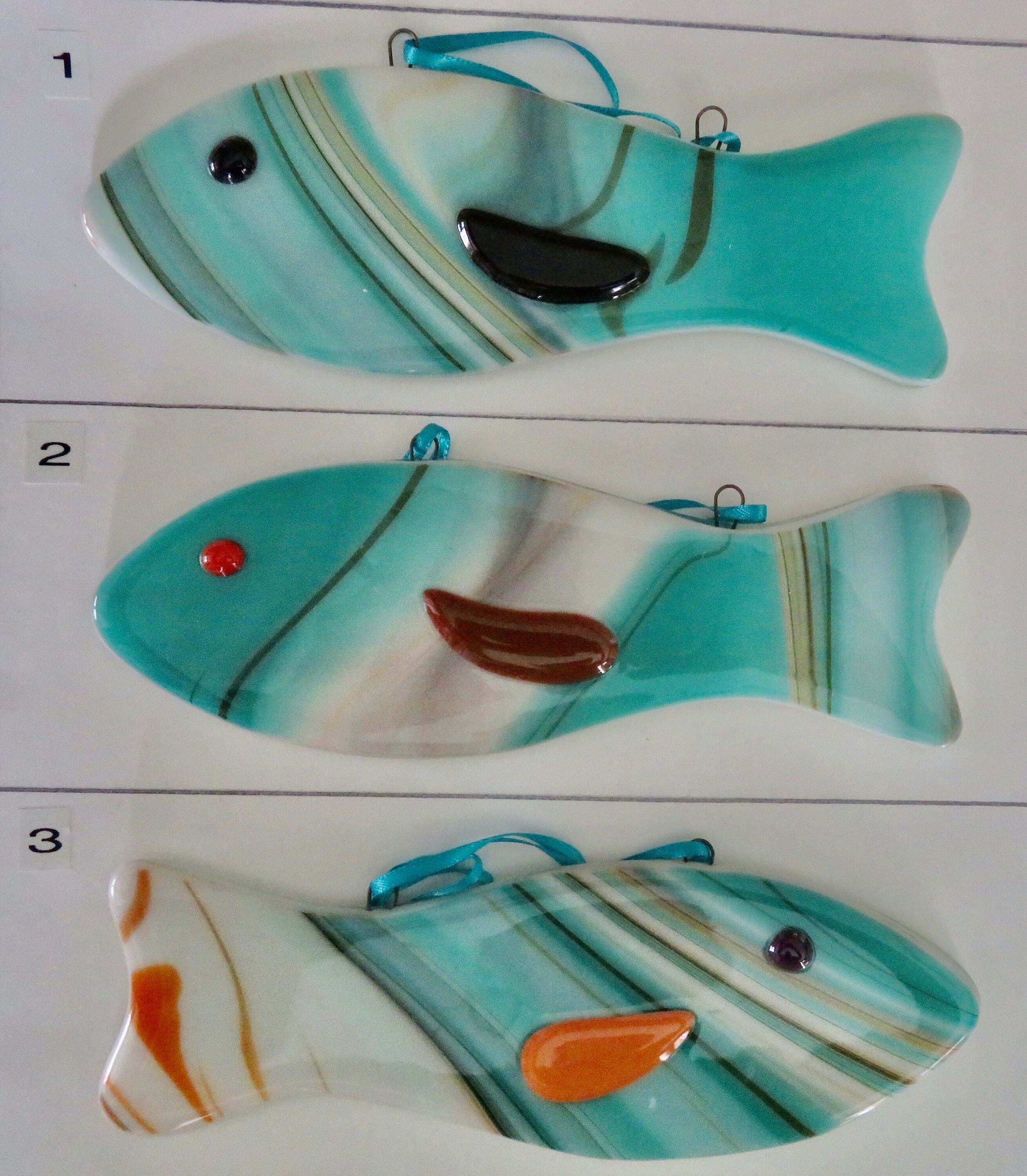 Fused Glass Fish Sun Catcher | Etsy