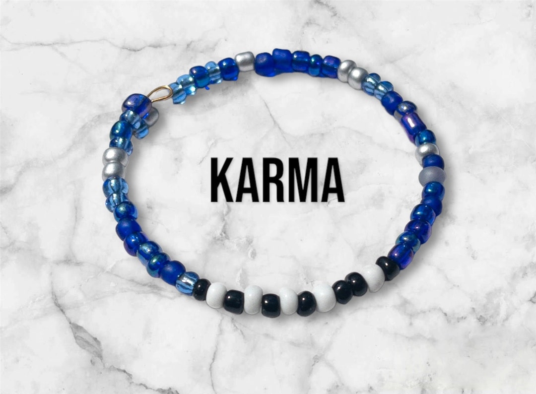 Karma Morse Code Memory Wire Friendship Bracelet Handcrafted Taylor ...
