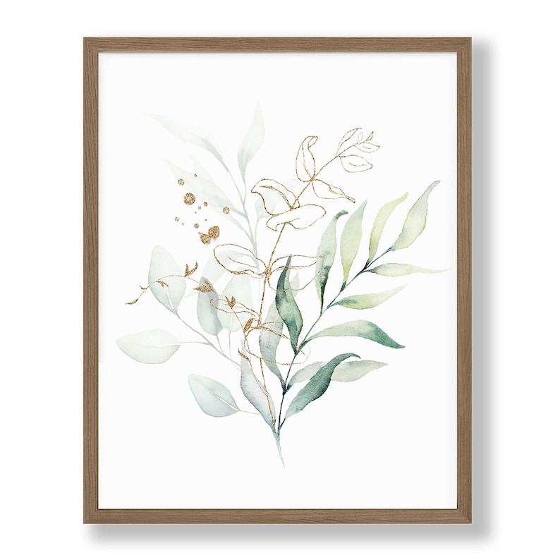 Green Blue Eucalyptus Botanical Set of 3 Art Digital Download | Etsy