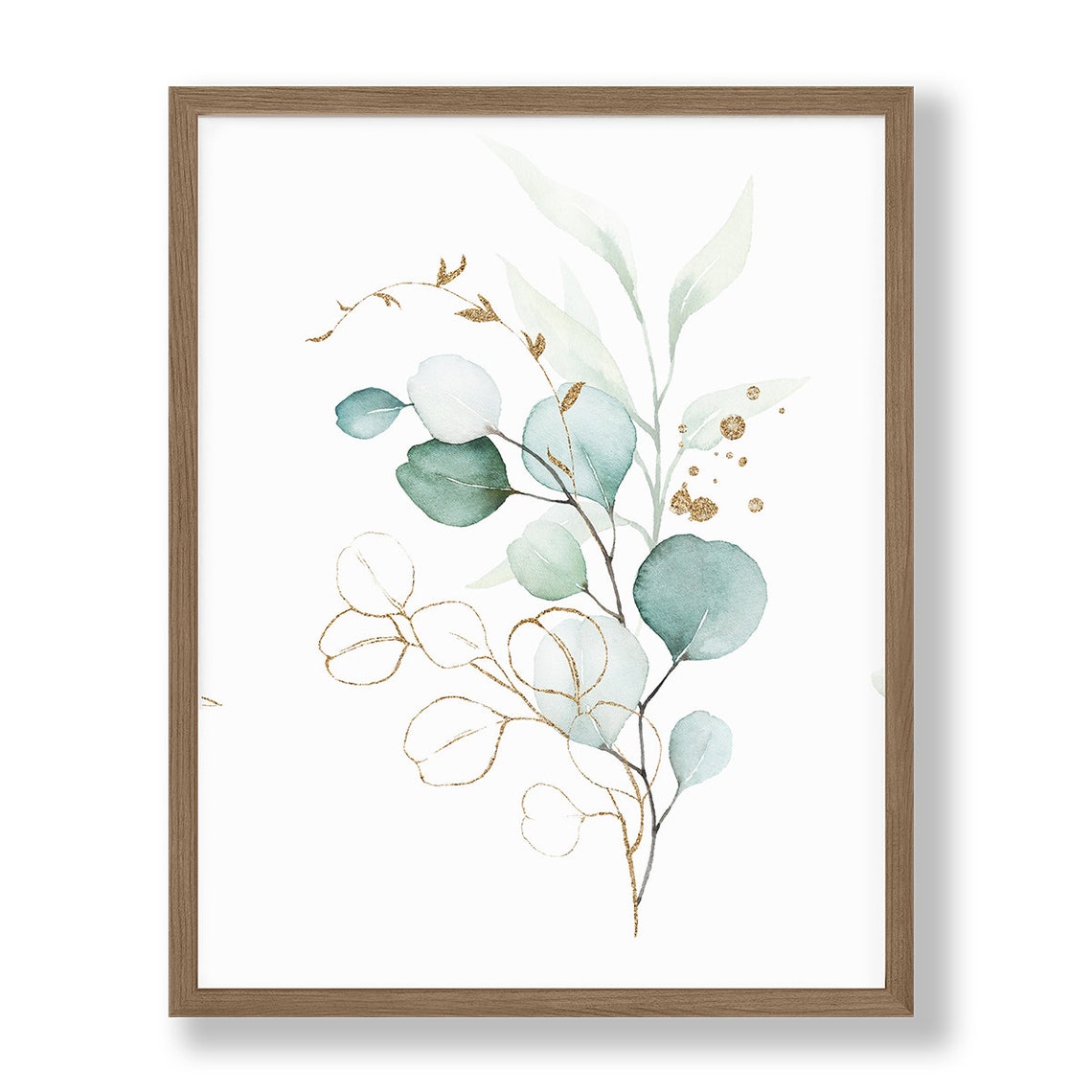 Green Blue Eucalyptus Botanical Set of 3 Art Digital Download | Etsy