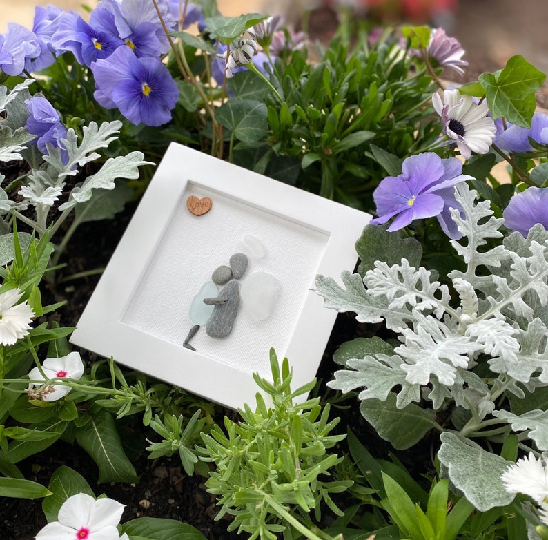 Memorial Gift Bereavement Gift Grief Gift Sea Glass Art Pebble Art Loss ...