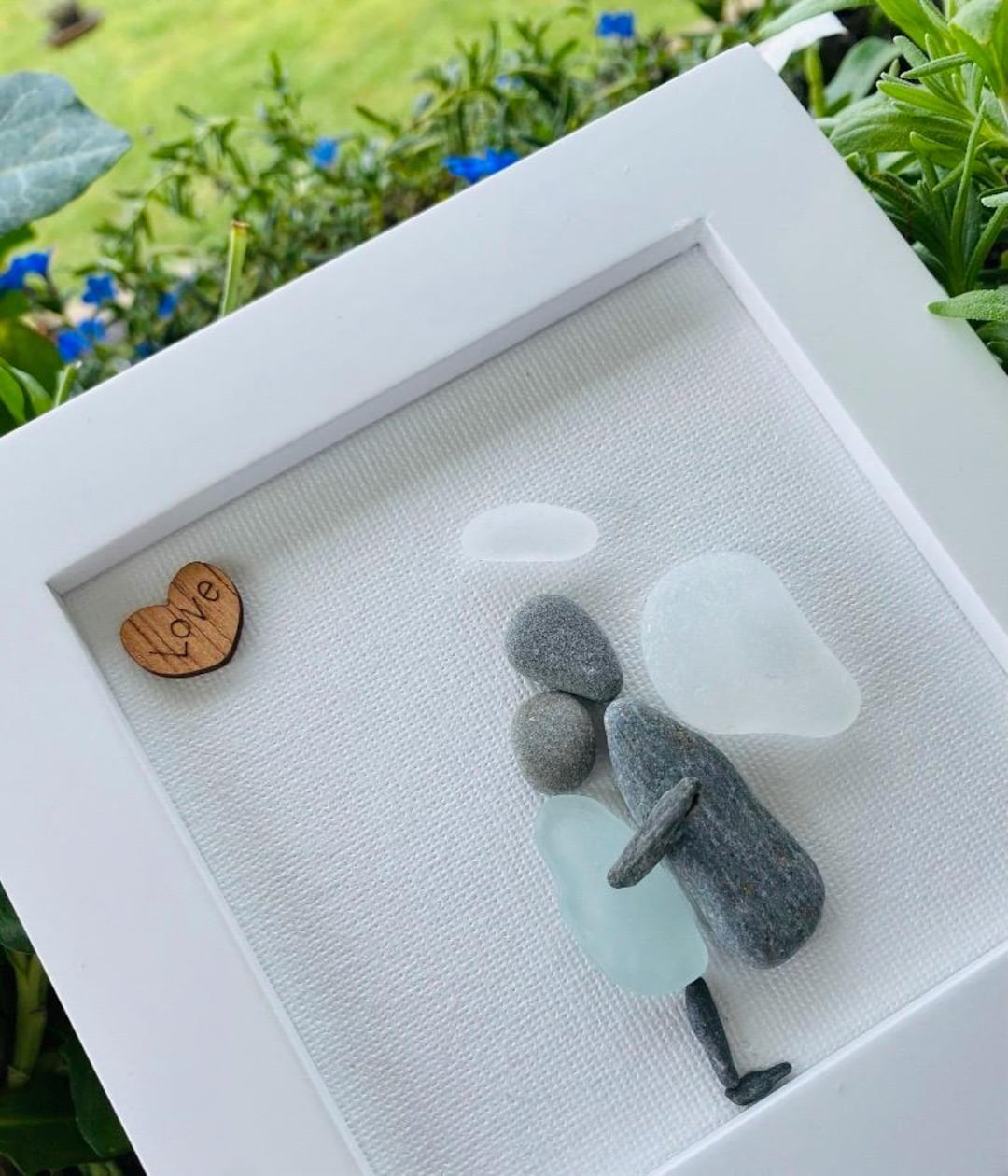 Memorial Gift Bereavement Gift Grief Gift Sea Glass Art Pebble Art Loss ...