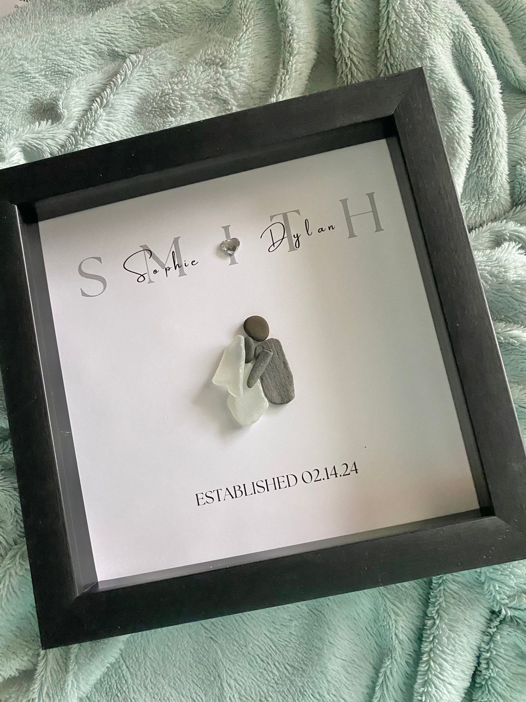 Personalized Sea Glass Wedding Gift Wedding Gifts Anniversary Gift for ...