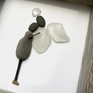 Memorial Gift Bereavement Gift Grief Gift Sea Glass Art Pebble Art Loss ...