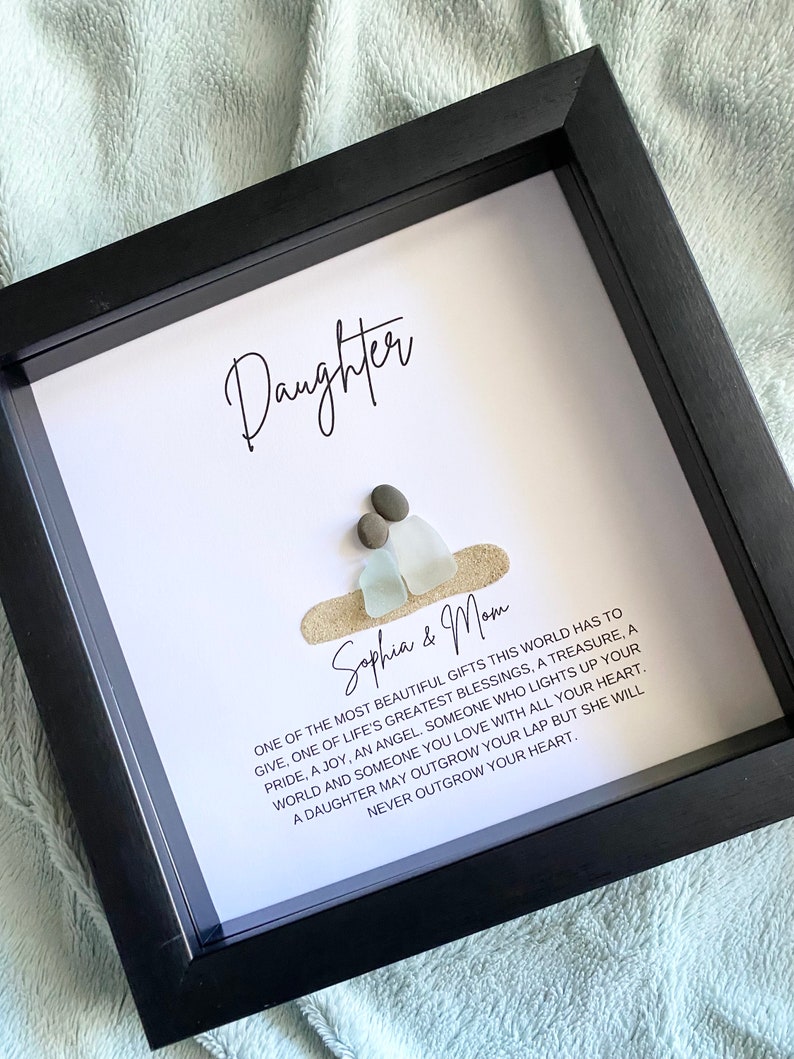 Personalized Daughter Gift-sea Glass Art Shadowbox N - Etsy