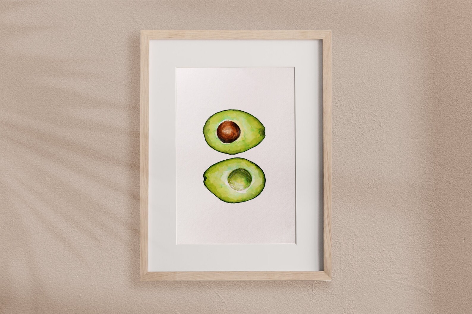 Watercolor Avocado Wall Art Avocado Print Avocado Art | Etsy