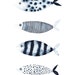 Fish Painting Navy Blue Wall Art | Watercolor Fish for Nursery ...
