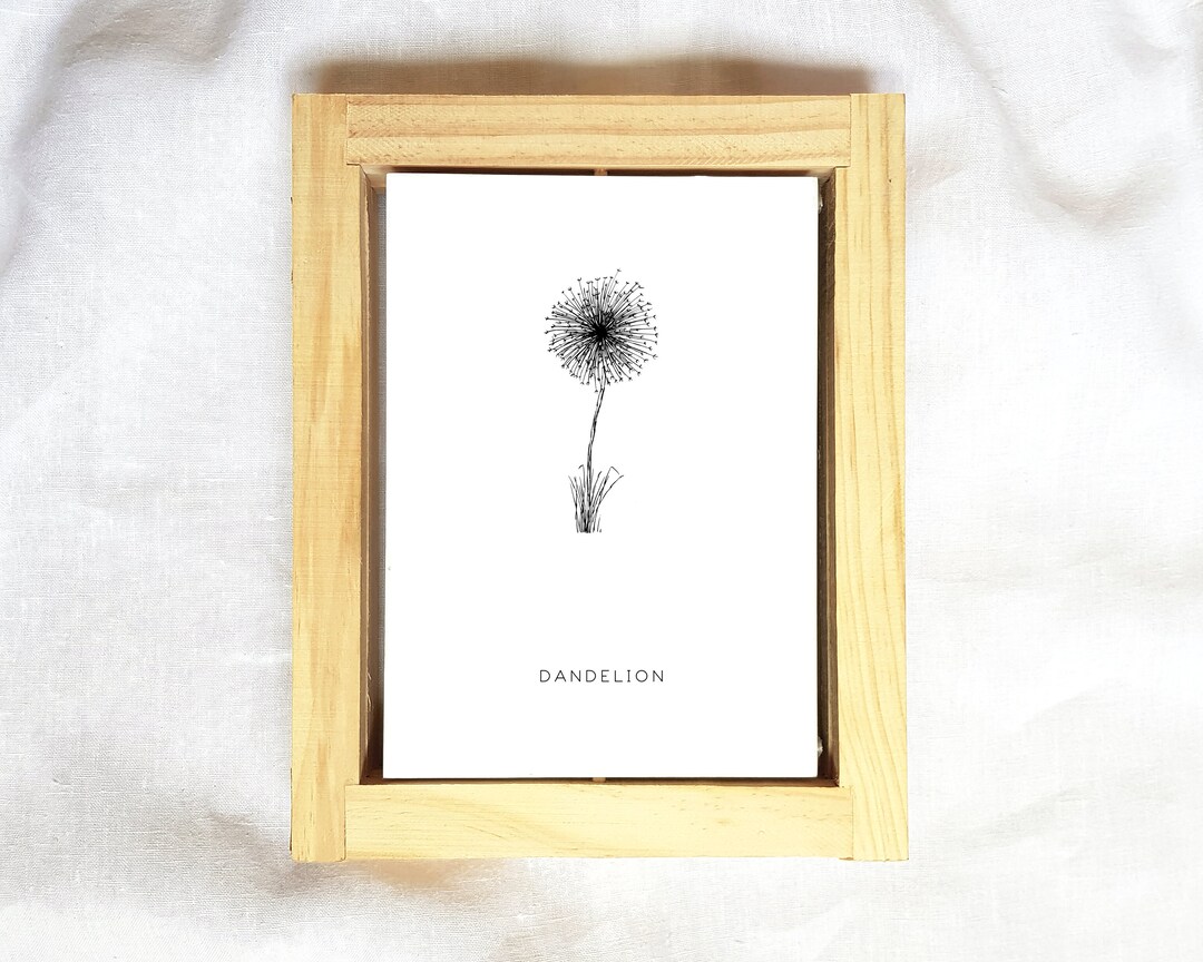 Dandelion Print, Dandelion Wall Art, Dandelion Printable, Dandelion ...