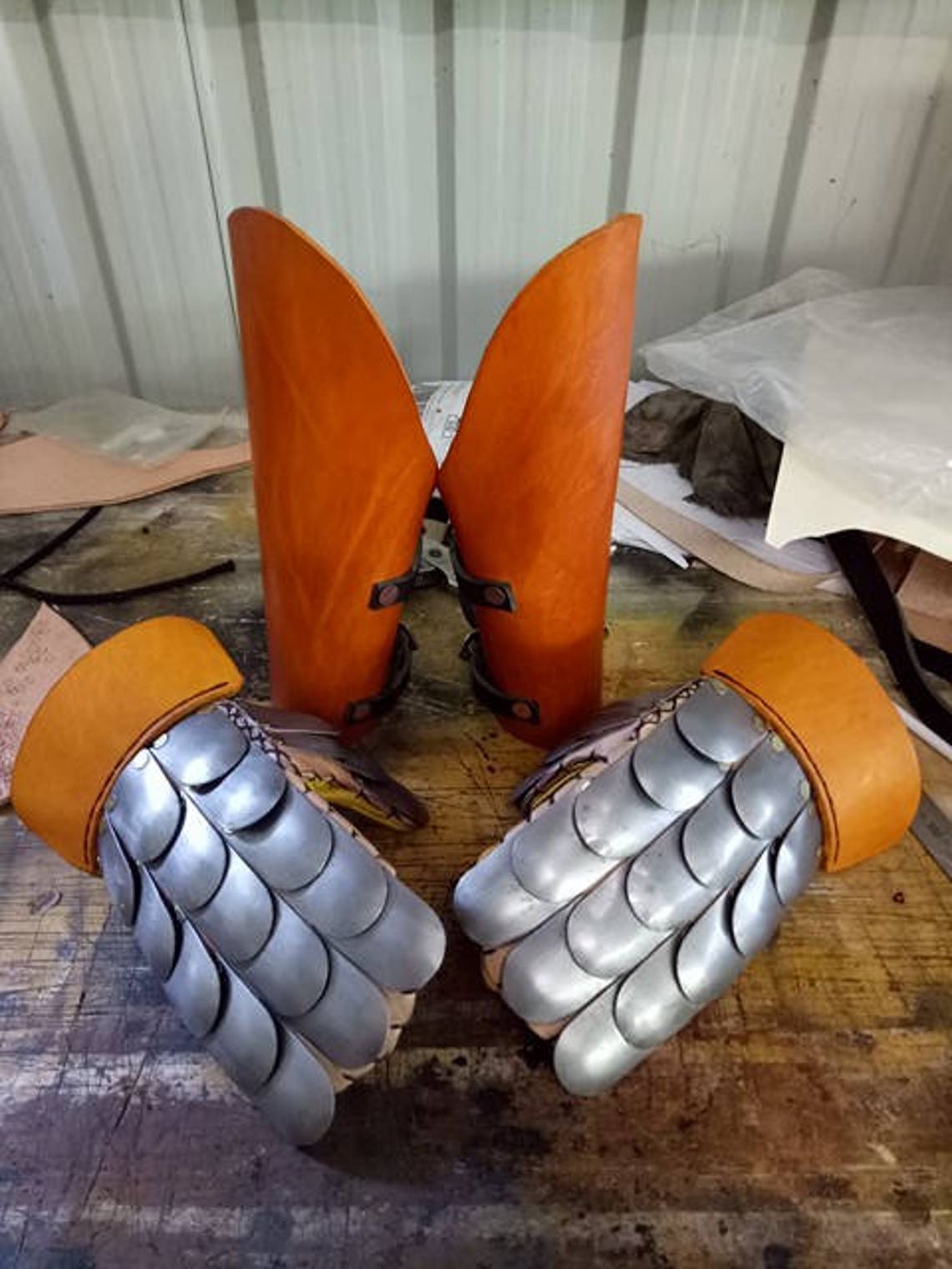 Steel Scale Reenactment Gloves | Etsy