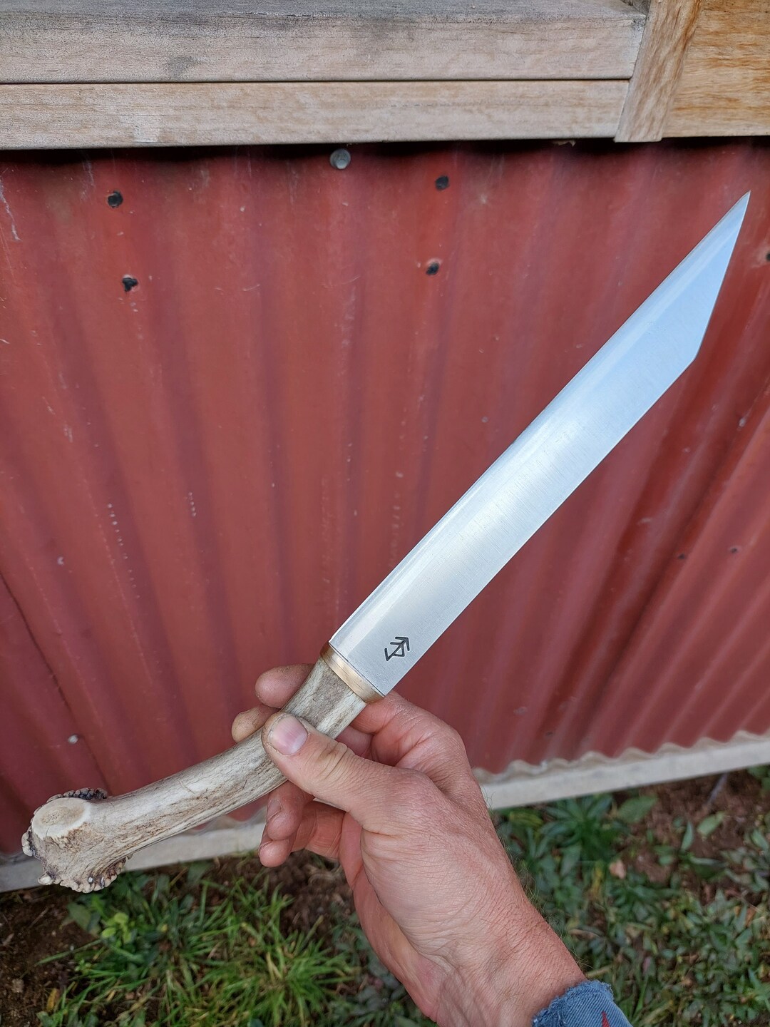 Sharp Viking Antler Seax and Scabbard - Etsy