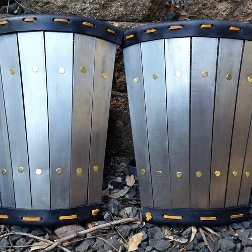 Steel Splint Vambraces varangian / Byzantine - Etsy