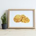 Pastel De Nata Sticker Pack 3 Sizes Pastry Realistic Illustration Egg ...